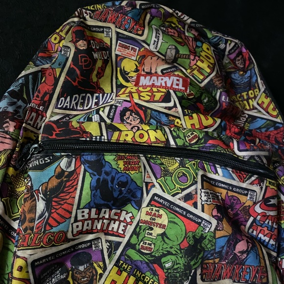 Marvel | Bags | Marvel Retro Avengers Comic Strip Backpack | Poshmark